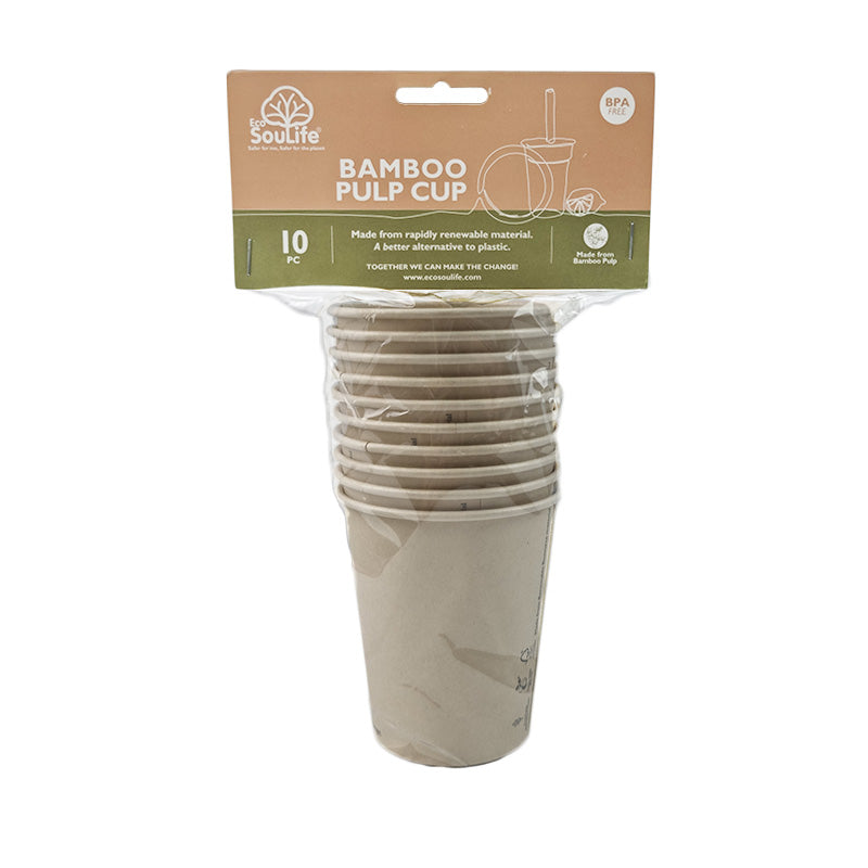 Bamboo Pulp Cups - EcoSouLife | Products | Back to Nature
